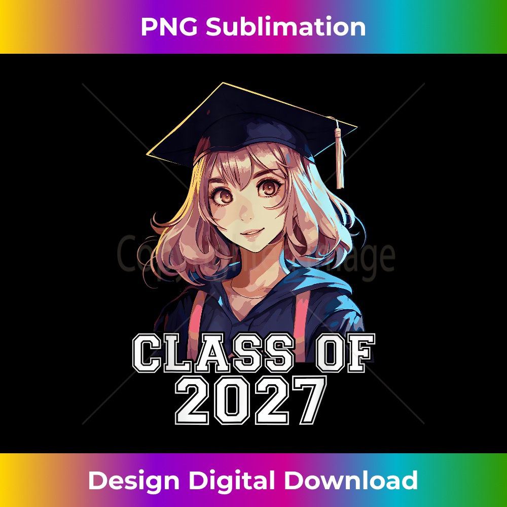 Class of 2027 Graduation Girl Loves Anime Girls - Contempora | Inspire ...