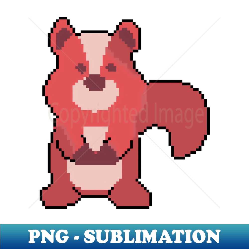 Squirrel Serenade Pixel Art Design for Fashionable Apparel - | Inspire ...