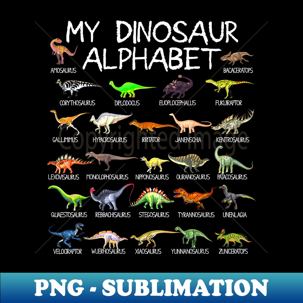 Dinosaur Alphabet Dino ABC For Boys Dinosaur - Artistic Subl | Inspire ...