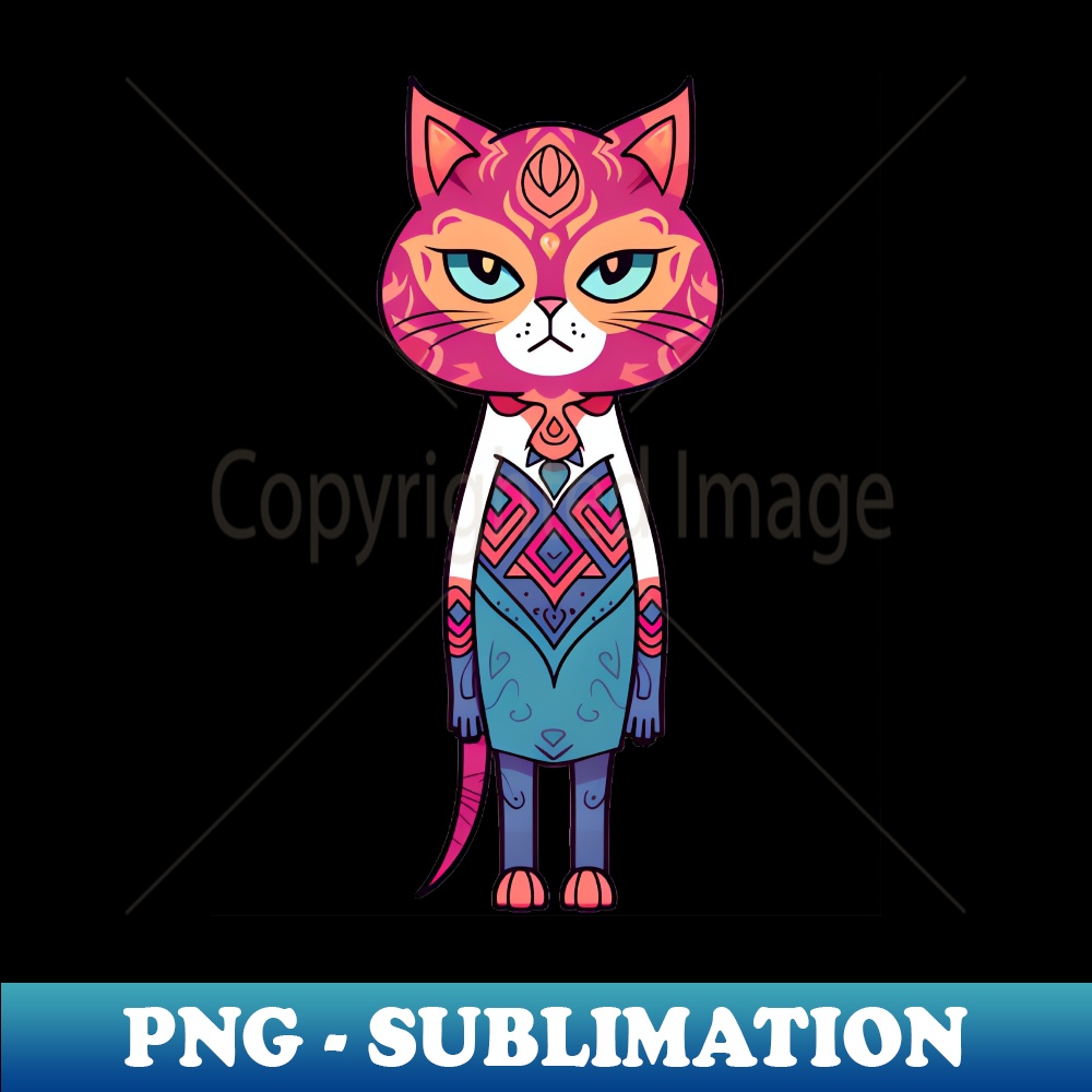 Funny Cartoon Boring Cat - Exclusive PNG Sublimation Downloa | Inspire ...