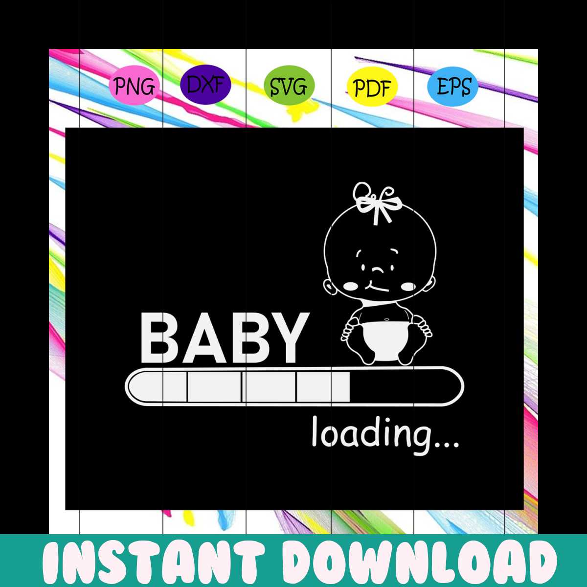 Baby loading, baby svg, baby shirt, baby gift, baby birthday | Inspire ...