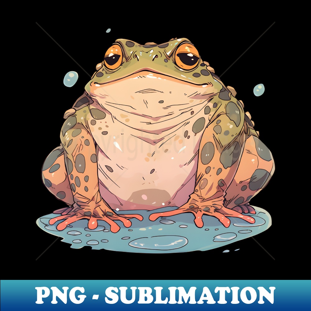 Fat Anime Toad - Vintage Sublimation PNG Download - Fashiona - Inspire ...