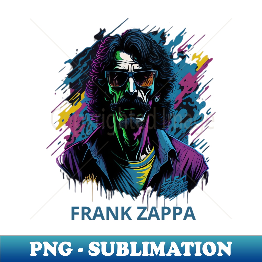 vector art a colorful graffiti illustration of Frank Zappa - | Inspire ...