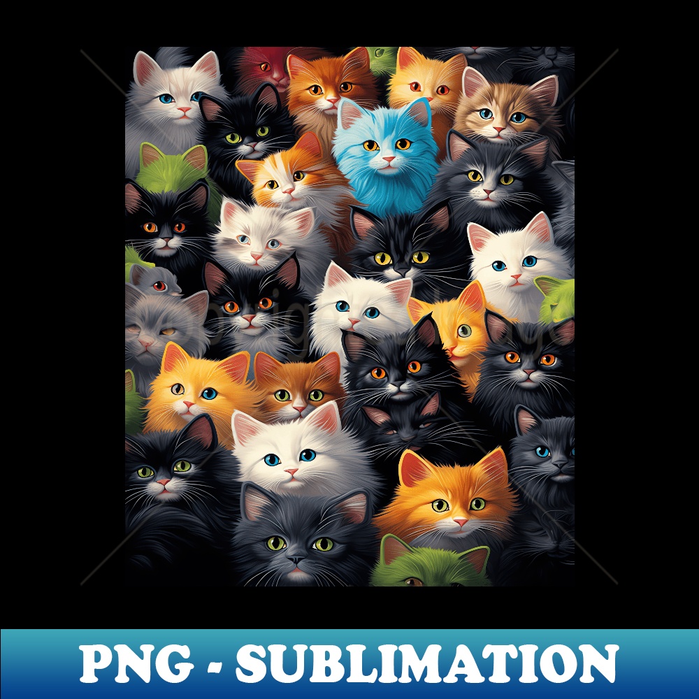 Funny Cat many cats Cute Kawaii Cat Cute eyes many kittens - - Inspire ...