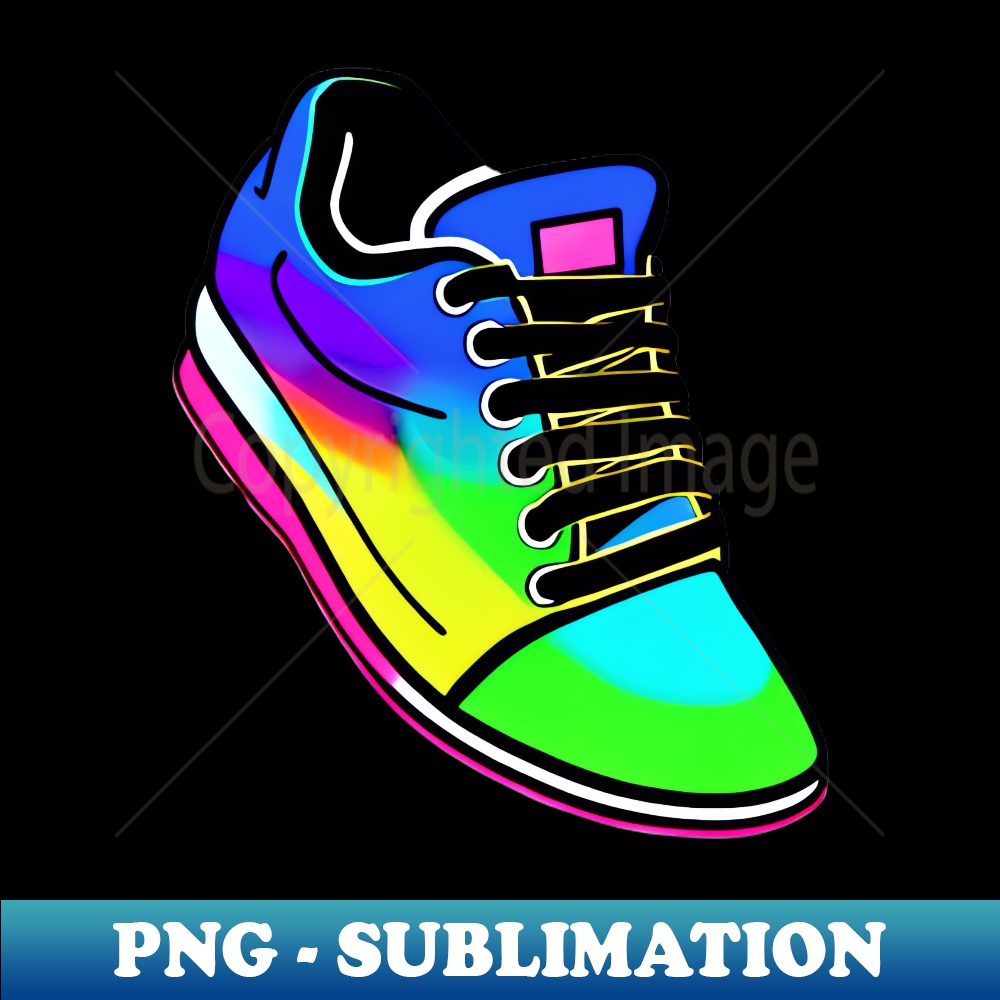 Rainbow Sneaker - Premium PNG Sublimation File - Revolutioni | Inspire Uplift