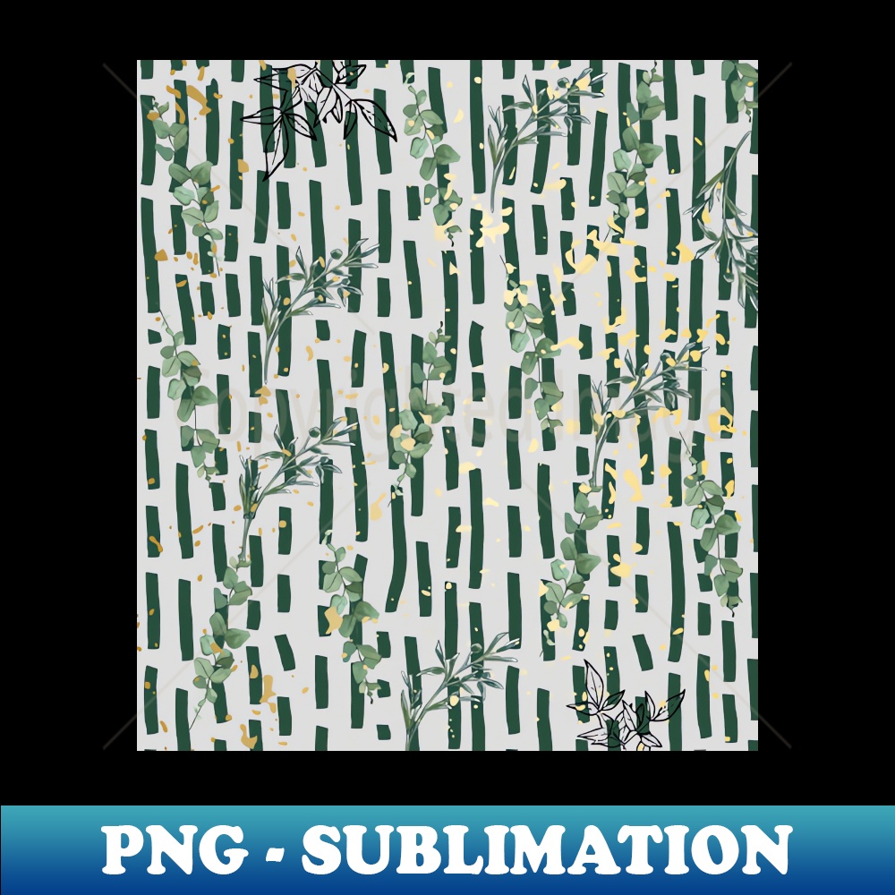 Greens of leaves pattern - PNG Transparent Sublimation File | Inspire ...