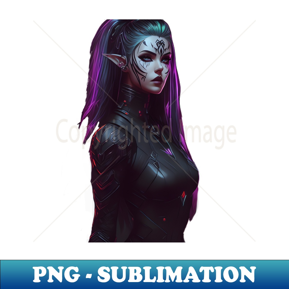 Elf Cyborg - PNG Transparent Sublimation File - Capture Imag - Inspire ...