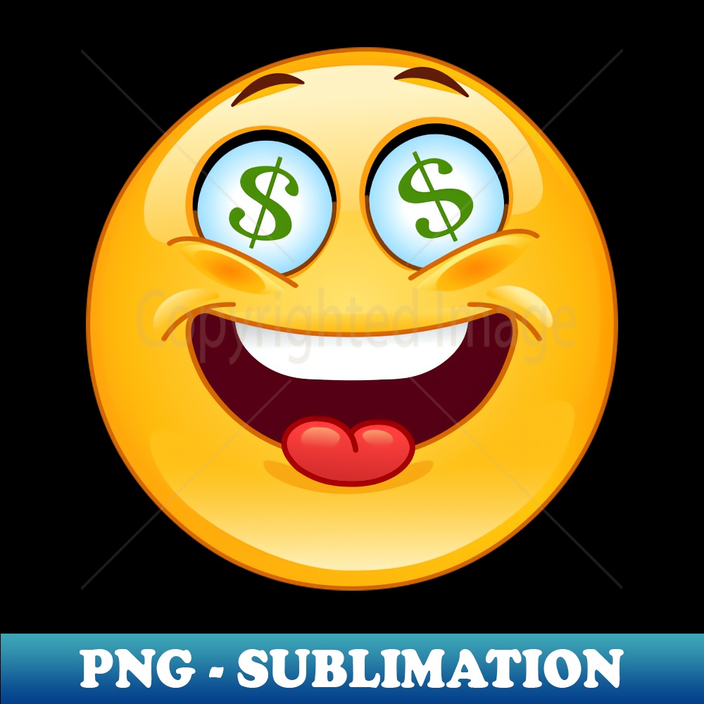 Dollar Emoji Emoticon - Elegant Sublimation PNG Download - P | Inspire ...