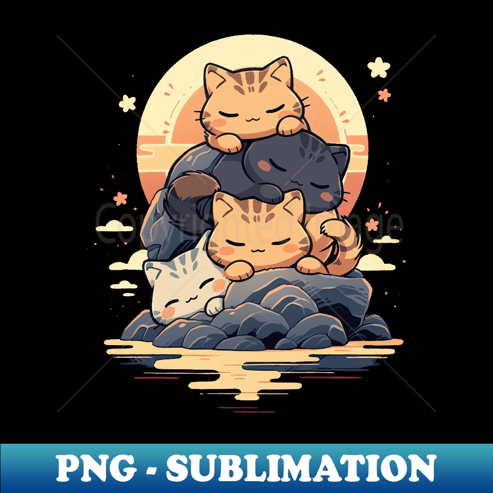 japanese cats sleeping cat cute kitty anime kawaii - Exclusi | Inspire ...