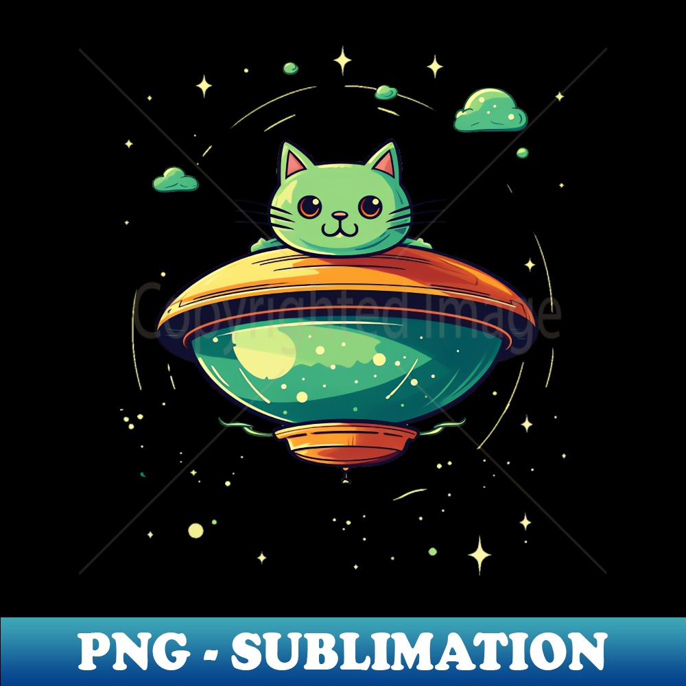Kawaii alien cat - Creative Sublimation PNG Download - Spice - Inspire ...