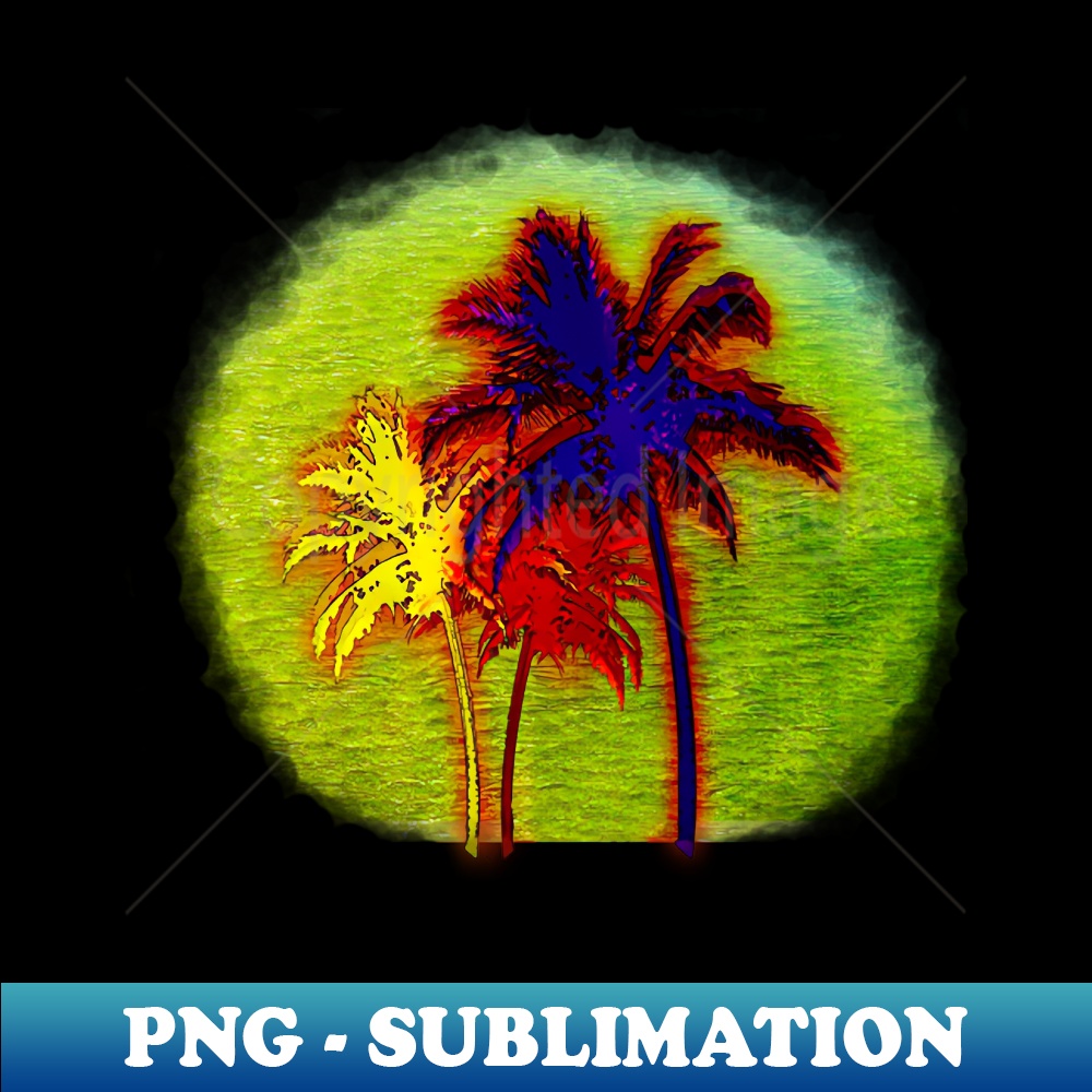 Many Colors Of Palm Trees - PNG Sublimation Digital Download | Inspire ...