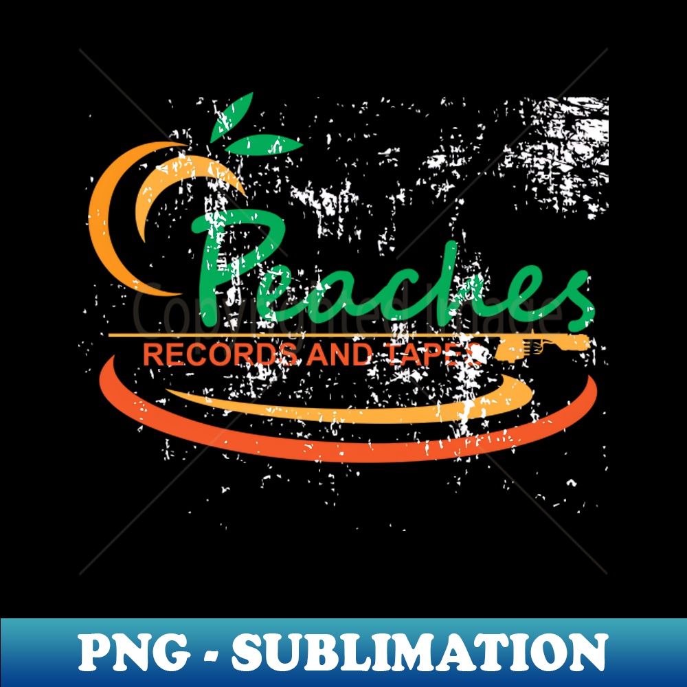 Peaches Record Store - High-Resolution PNG Sublimation File | Inspire ...