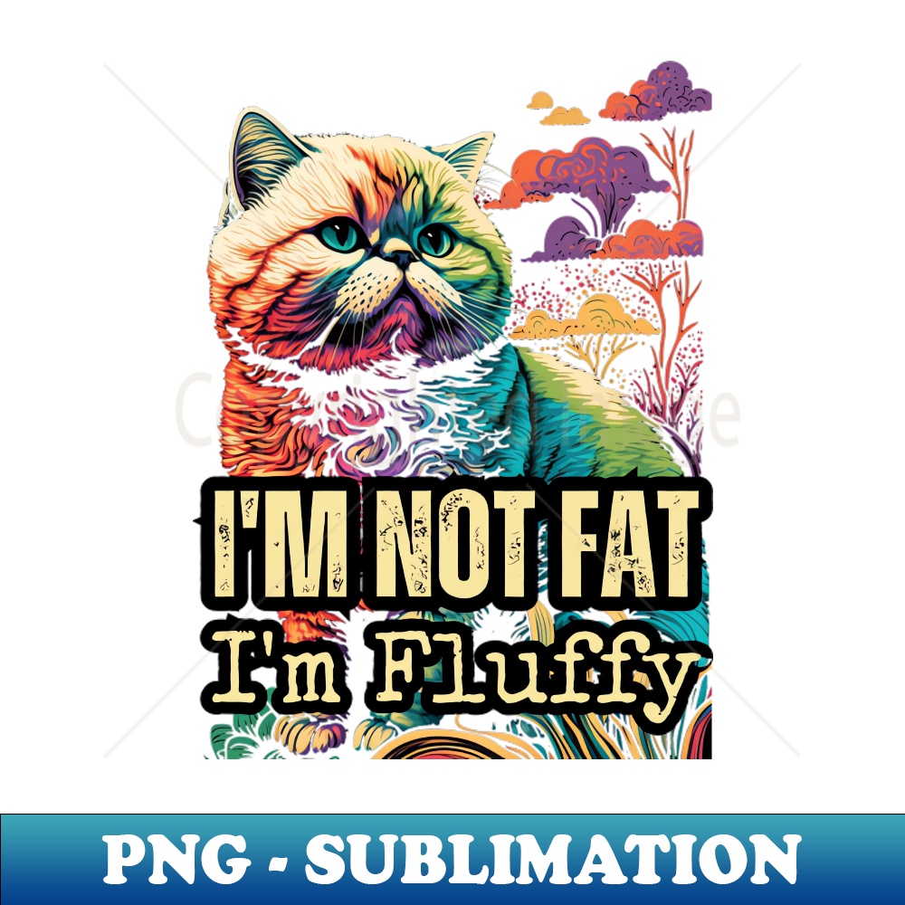 Im Not Fat Im Fluffy Funny Cat Merch Design - Stylish Sublim | Inspire ...