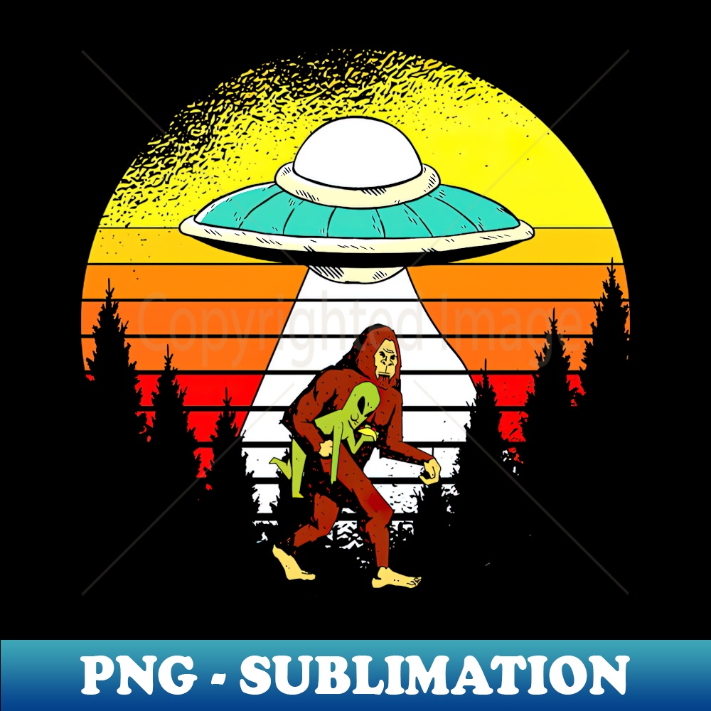Alien Bigfoot Moon Sasquatch UFO Extraterrestrial Men women | Inspire ...