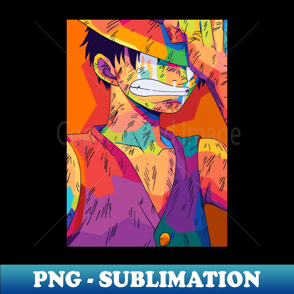 Monkey D Luffy Pop Art - Exclusive Sublimation Digital File - Inspire Uplift