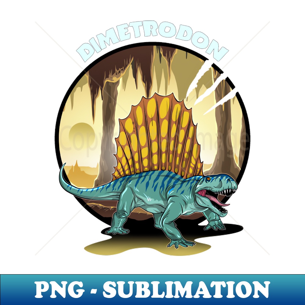 Dimetrodon Prehistoric Design With Background - Premium PNG | Inspire ...
