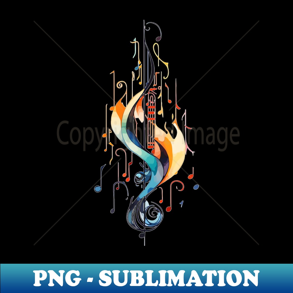 Musical Symbols composition - Premium PNG Sublimation File - - Inspire ...