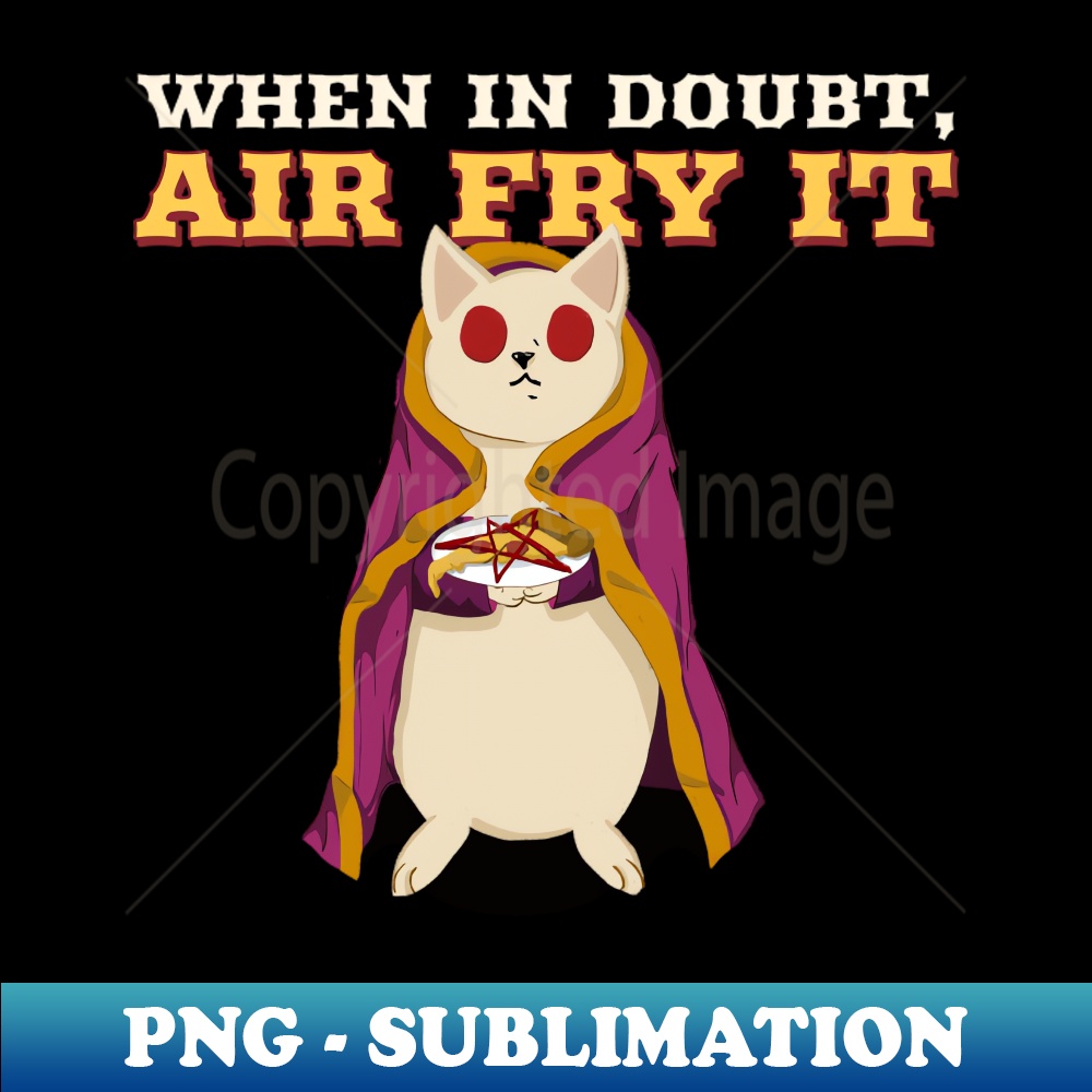 When in Doubt Air Fry It - Creative Sublimation PNG Download | Inspire ...