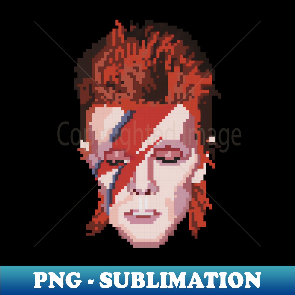 Pixel Art David Popstar - Artistic Sublimation Digital File - Inspire ...