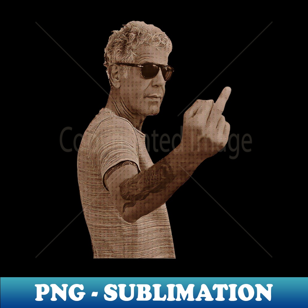Anthony Bourdain Middle Finger - Creative Sublimation PNG Do | Inspire ...