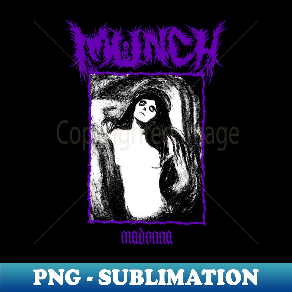 Edvard Munch Grindcore Lady Purple Logo - PNG Transparent Su - Inspire ...