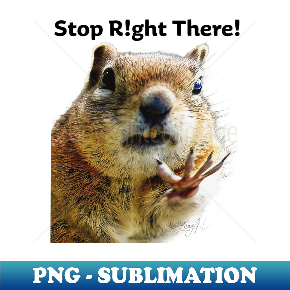 Stop Right There Chipmunk Body Language with Typography - In | Inspire ...