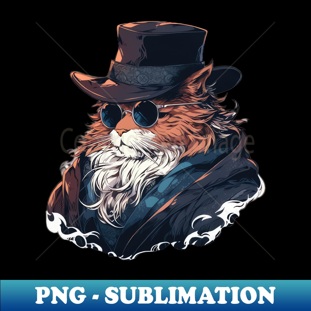 A Gentleman Cat Butler - Aesthetic Sublimation Digital File | Inspire ...