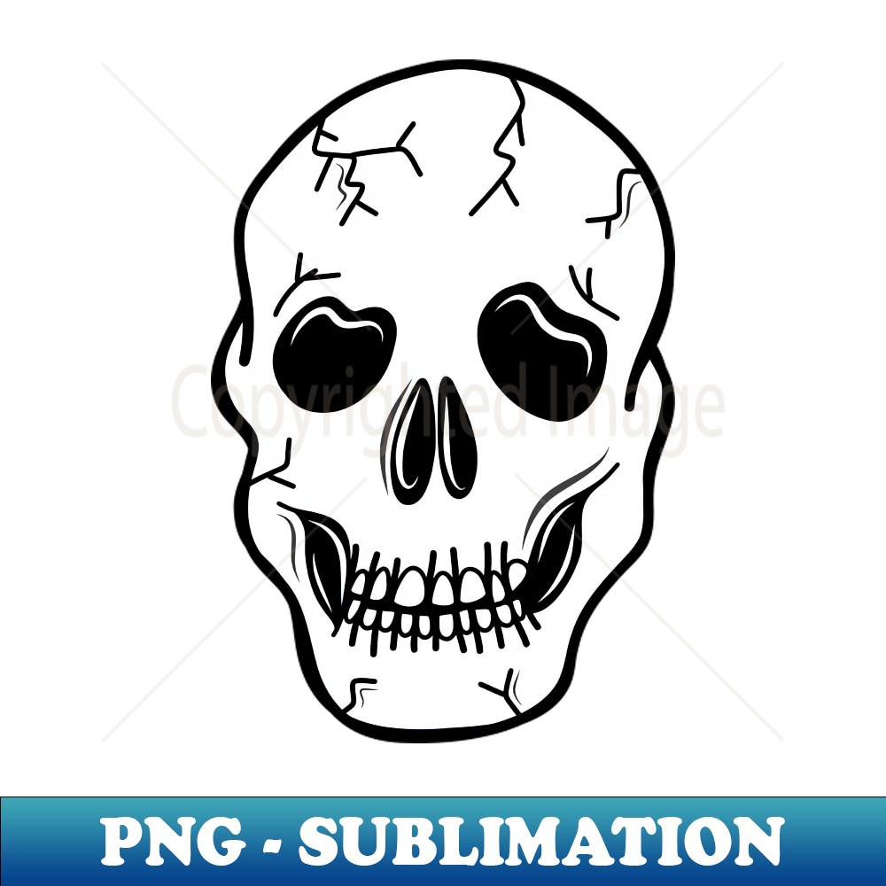 Spooky Skeleton Skull Face Cartoon on a Black Backdrop made | Inspire ...