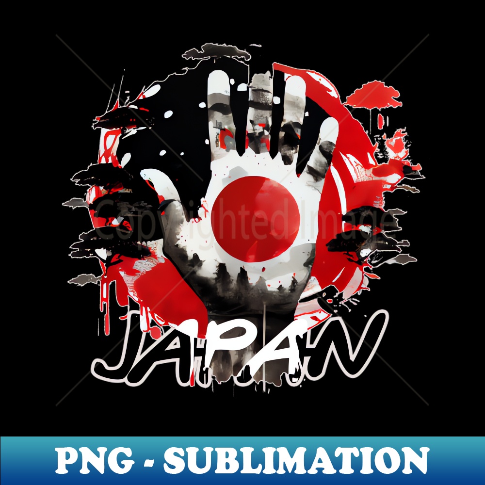 Japan - Iconic Red Sun - hand up - Ink Painting - Creative S | Inspire ...