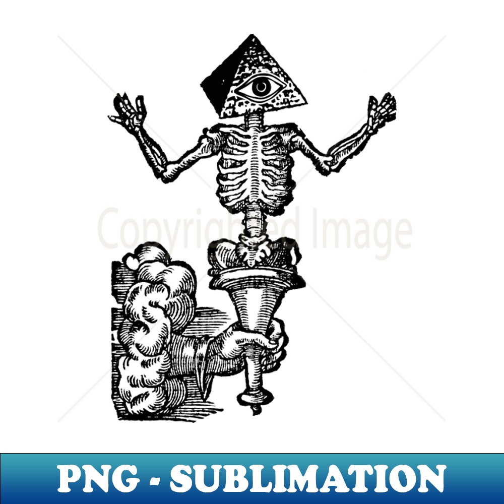 Skeleton with Pyramid Helmet - PNG Sublimation Digital Downl | Inspire ...