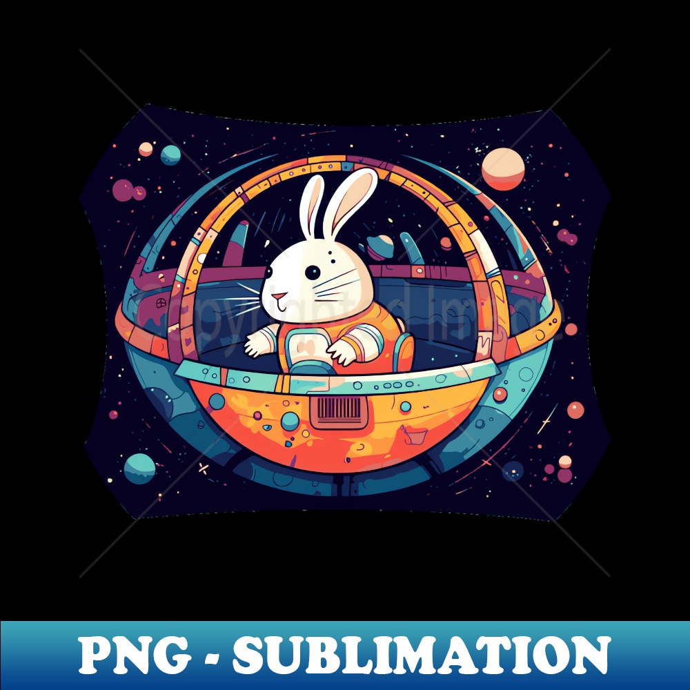 Rabbit Alien Astronaut Kawaii - PNG Transparent Sublimation - Inspire ...
