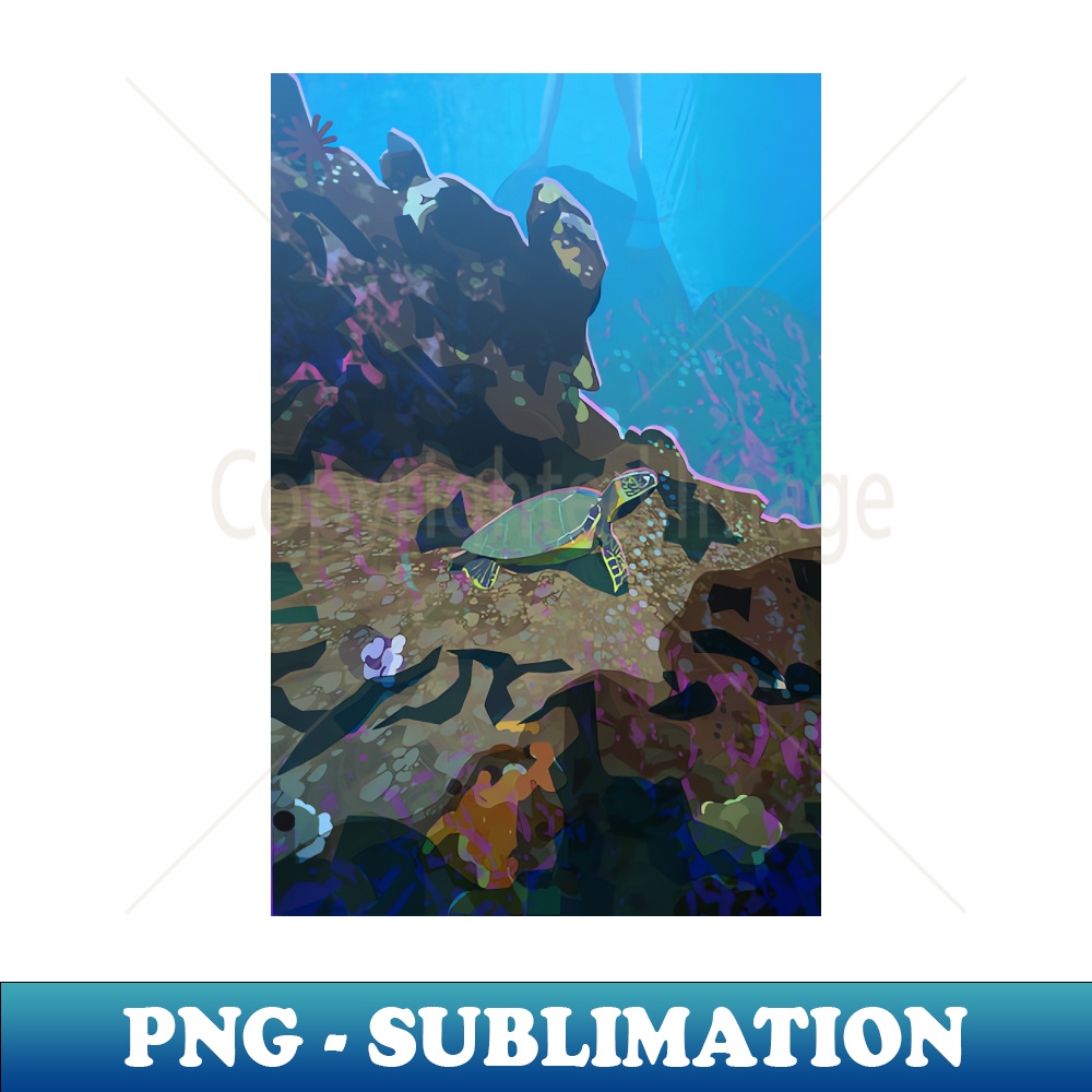 Turtle Chilling - PNG Transparent Digital Download File for | Inspire ...