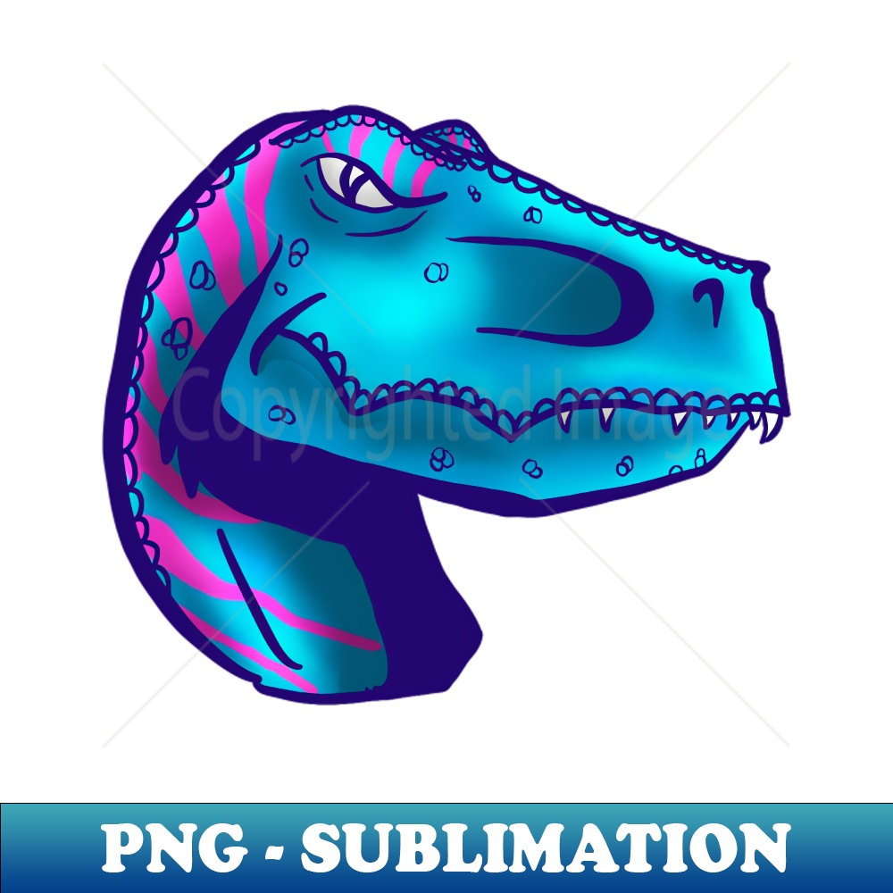 Dinosaur Blue Neon - Professional Sublimation Digital Downlo | Inspire ...