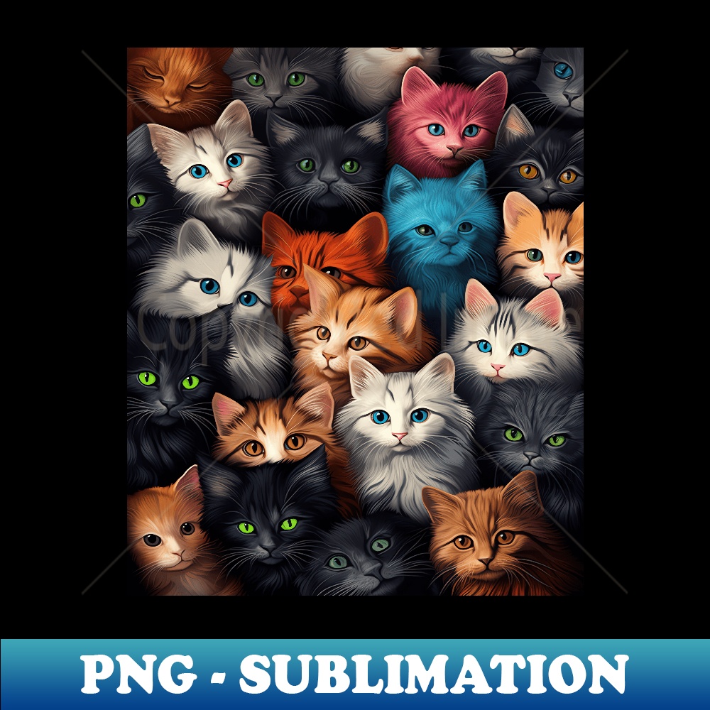 Funny Cat many cats Cute Kawaii Cat Cute eyes many kittens - | Inspire ...