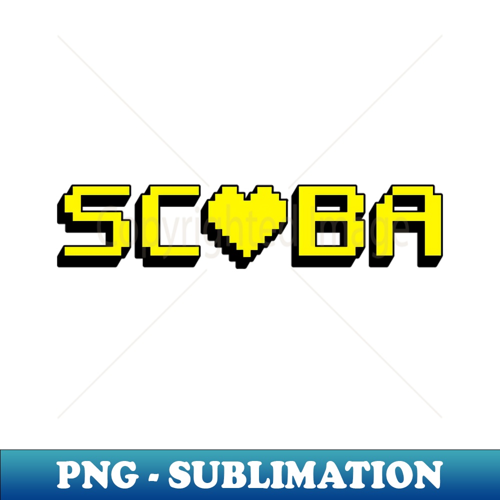 Pixel Scuba Vintage Gaming Style Scuba Diver - High-Resoluti - Inspire ...