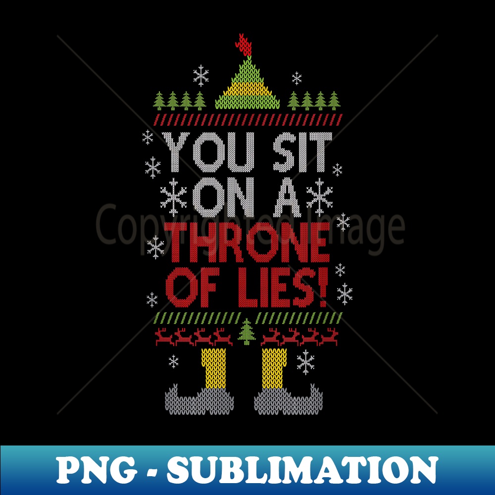 You Sit On A Throne Of Lies Funny Christmas Fake Santa - Mod | Inspire ...