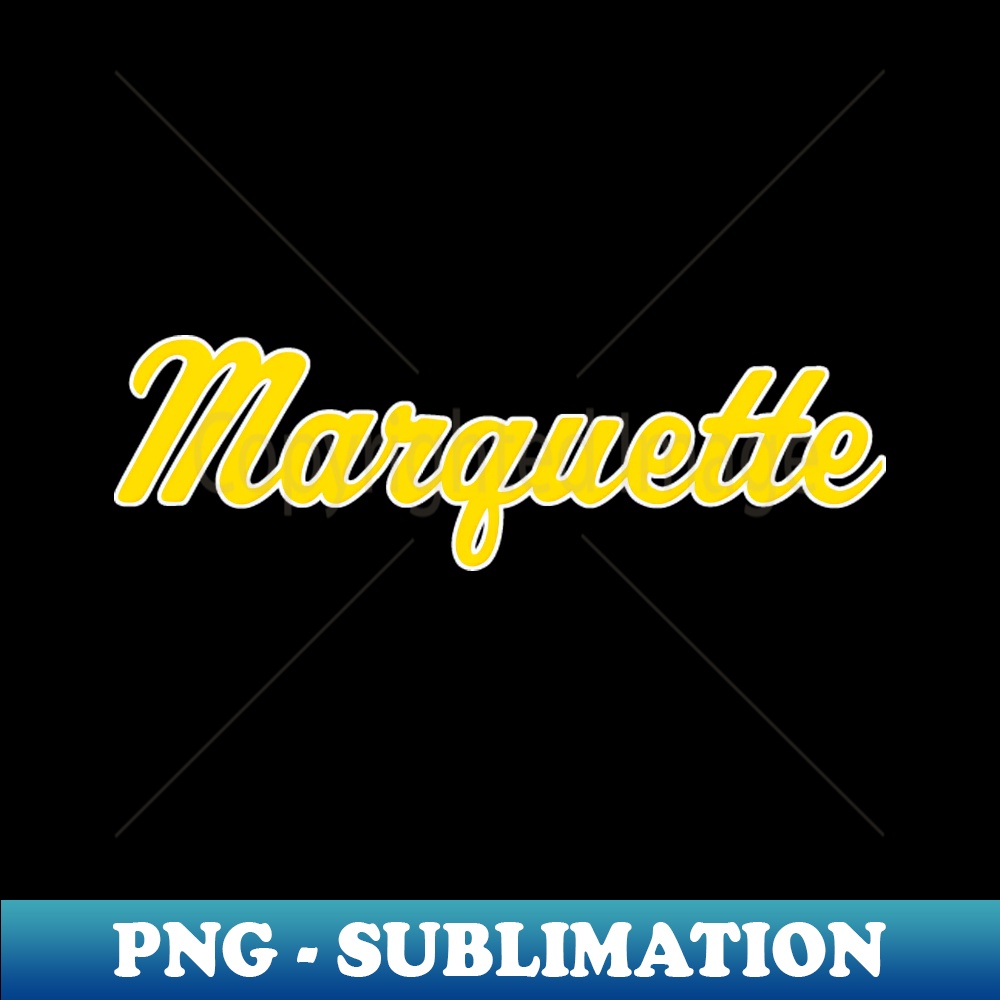 Marquette Golden Eagle Retro Script - Retro PNG Sublimation | Inspire ...