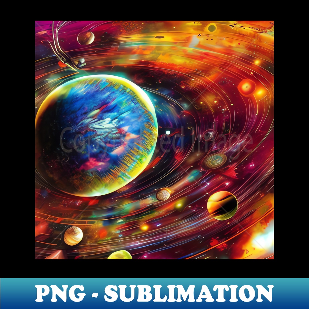 Solar System - Decorative Sublimation PNG File - Capture Ima - Inspire ...