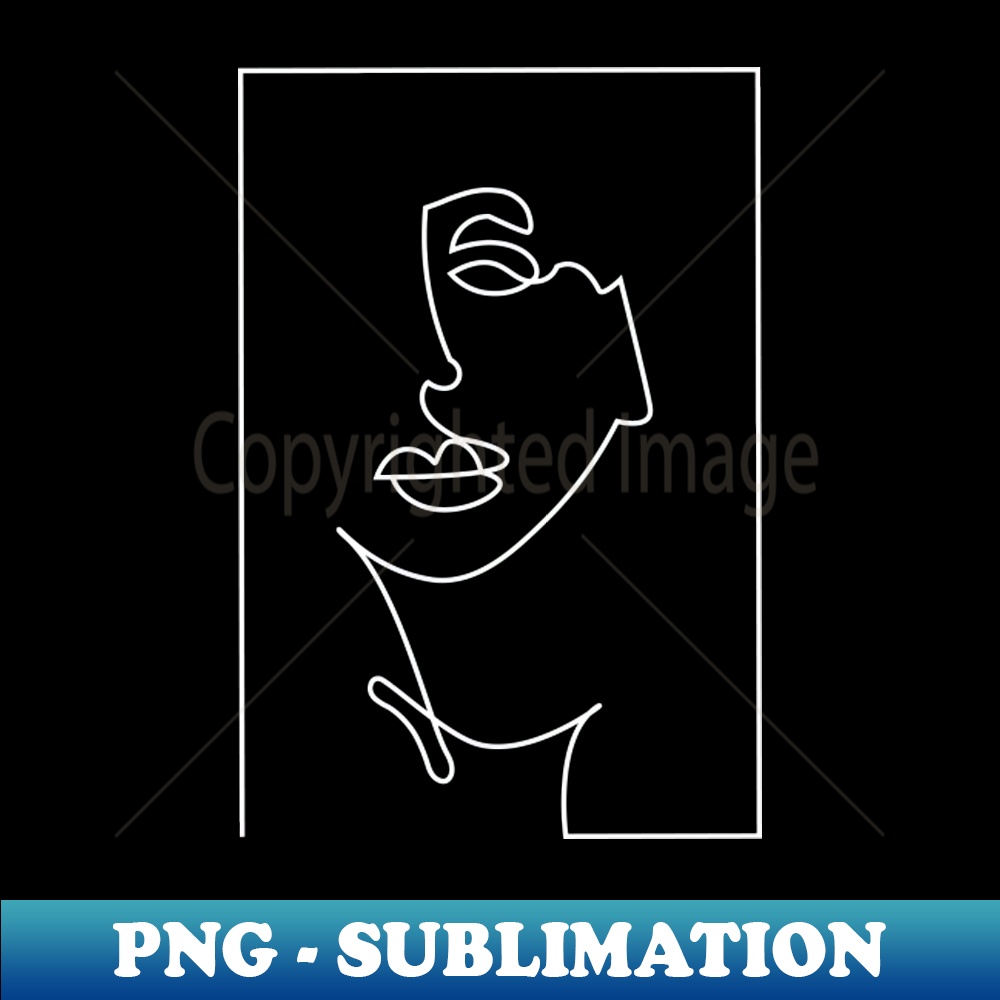 Women face line art - Exclusive PNG Sublimation Download - T | Inspire ...