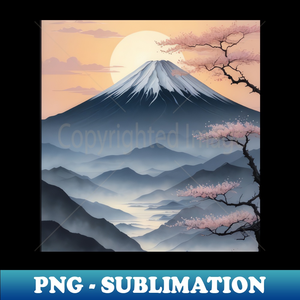 Japans iconic Mount Fuji - Exclusive Sublimation Digital Fil - Inspire Uplift
