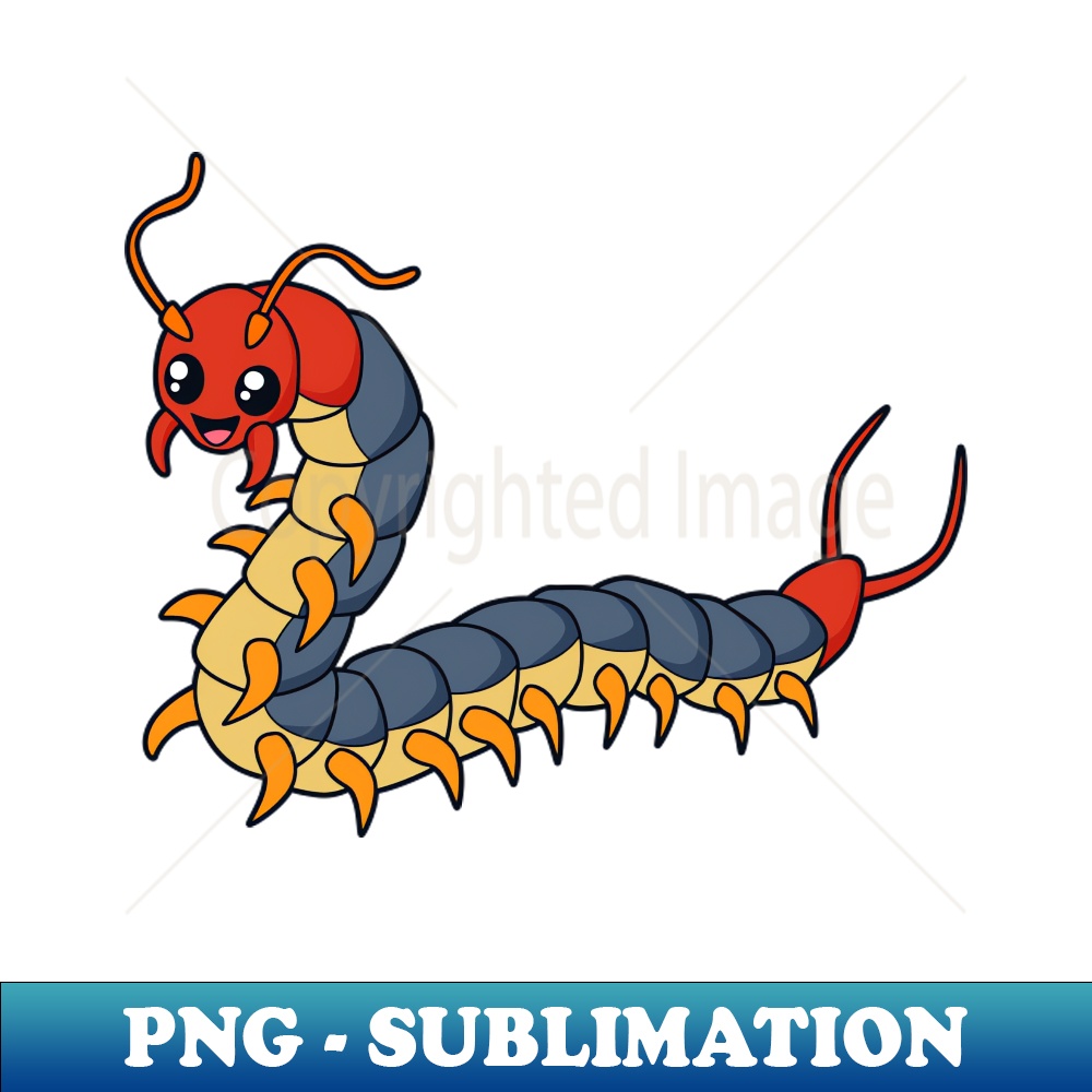Kawaii centipede - High-Resolution PNG Sublimation File - Pe | Inspire ...