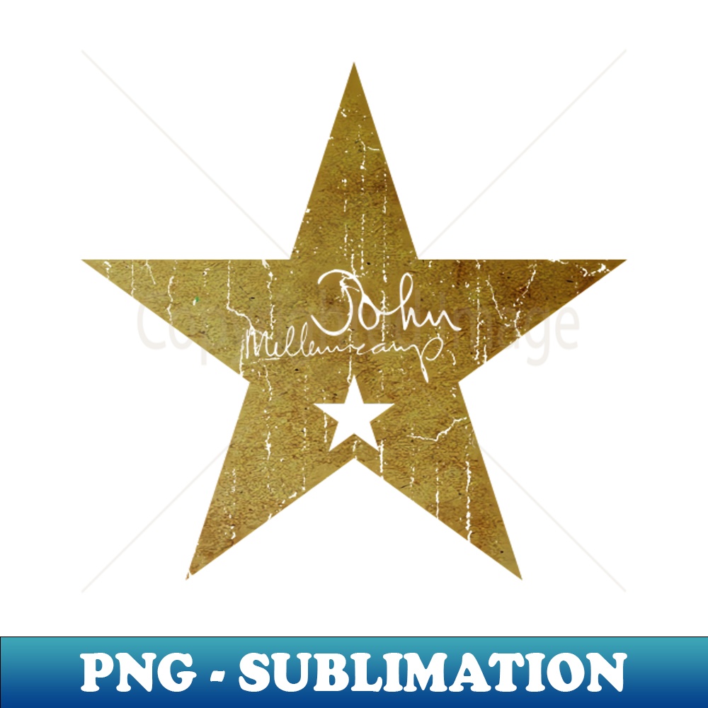 JOHN MELLENCAMP - VINTAGE GOLD STAR - High-Quality PNG Subli - Inspire ...