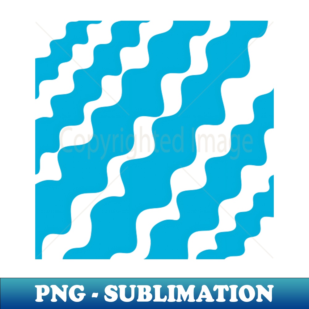 Blue and white slanting wavy pattern - Professional Sublimat - Inspire ...