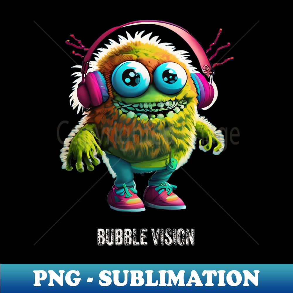 Blissful Bubbles Bubble Vision - Modern Sublimation PNG File | Inspire Uplift