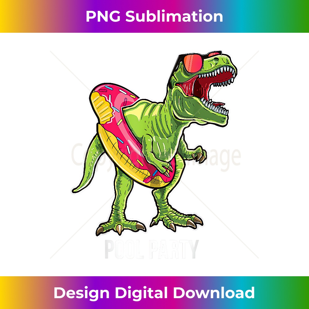 Pool Party T Rex Dinosaur Doughnut Float T Rex - Deluxe PNG | Inspire ...