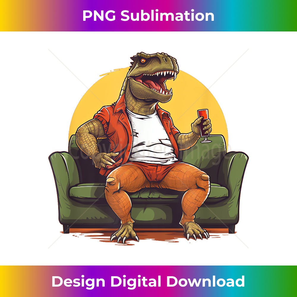 Funny lazy Dinosaurs loves Couch an - Sleek Sublimation PNG | Inspire ...
