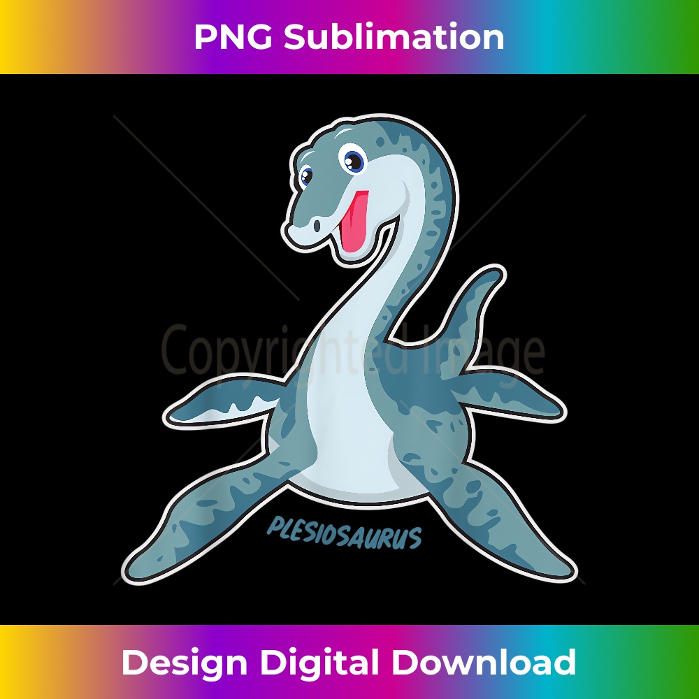 Cute Kawaii Plesiosaurus Dinosaurs Graphic - Contemporary PN | Inspire ...