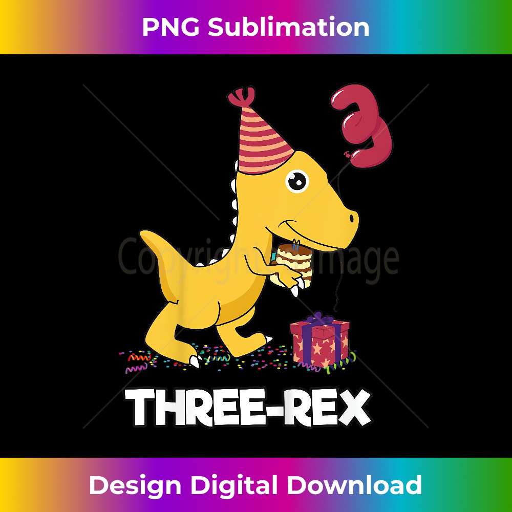 Kids Three Rex 3 Year Old Boy Girl T-Rex Dinosaur Birthday - | Inspire ...