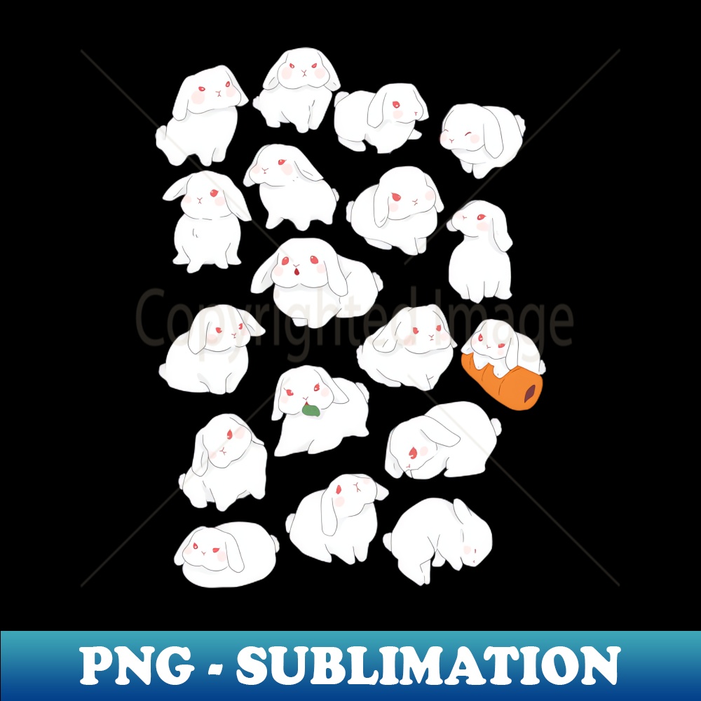 all rew HL rabbit poses Bunniesmee - Unique Sublimation PNG | Inspire ...