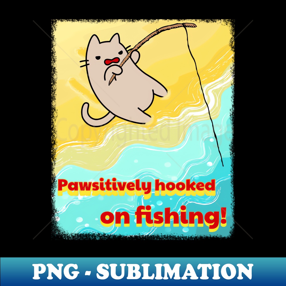 Pawsitively Hooked on Fishing - Beach Cat Adventure - PNG Tr | Inspire ...